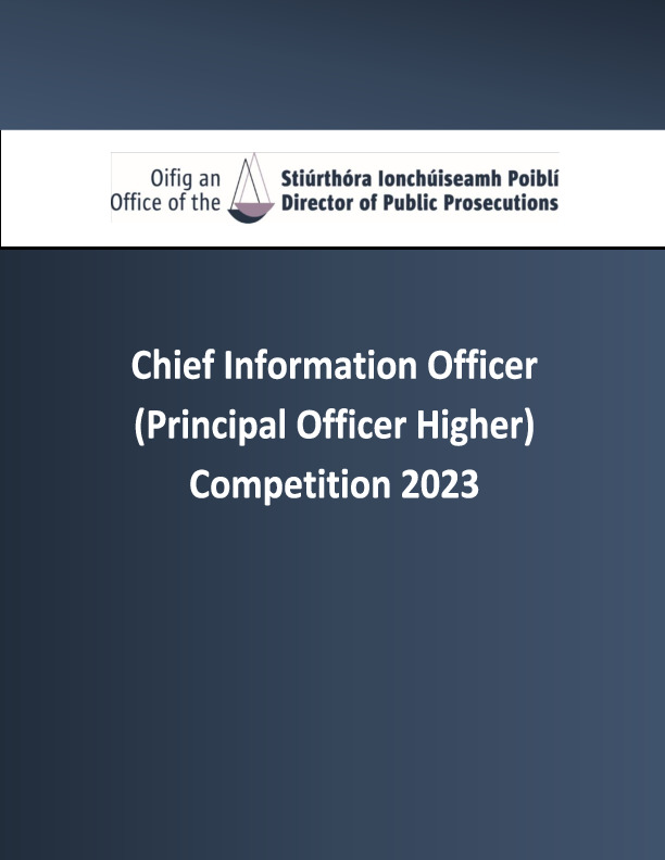 CHIEF INFORMATION OFFICER (Principal Officer Higher) - Office of the Director of Public Prosecutions